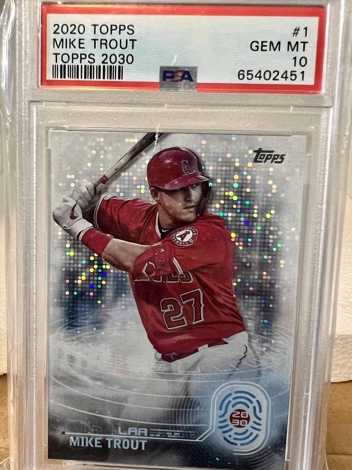 2020 Topps Baseball Topps 2030 MIKE TROUT #1 PSA 10 Gem Mint SP Angels ...