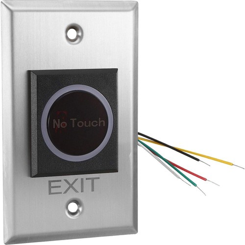 IR No Touch Exit Button NO NC LED Touchless Switch For Door Access ...