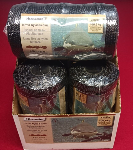 SecureLine #36 Tarred Nylon Setline / Bank Line, 486 ft. 235 lb. Test ...