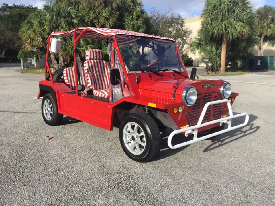 2018 RED ACG MOKE LSV Golf Cart car 4 Passenger Seat FAST STREET LEGAL ...