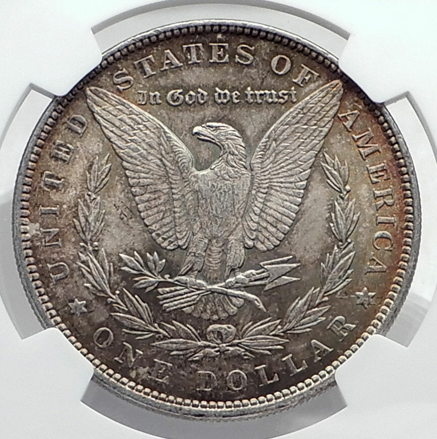 1886 UNITED STATES of America SILVER Morgan US Dollar Coin EAGLE NGC MS ...
