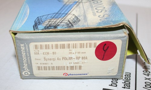 Phenomenex Synergi Polar-RP 80A HPLC column, 30 x 2.0mm, 4um, 00A-4336 ...