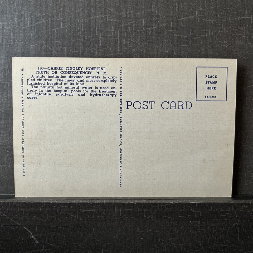 Historic Register Carrie Tingley Hospital WPA for Polio NM Linen ...