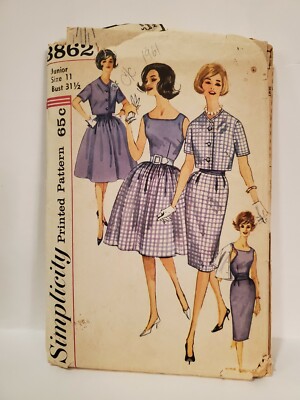 Simplicity 3862 Junior Size 11 Cut Complete | eBay