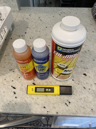 General Hydroponics pH Control Test Kit Up Down Adjustment Ph Tester ...