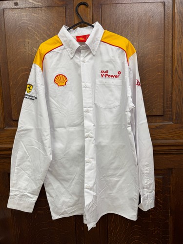 Brand New Shell Service/Ferrari Long Sleeve Shirt Motor Racing/F1/Car ...