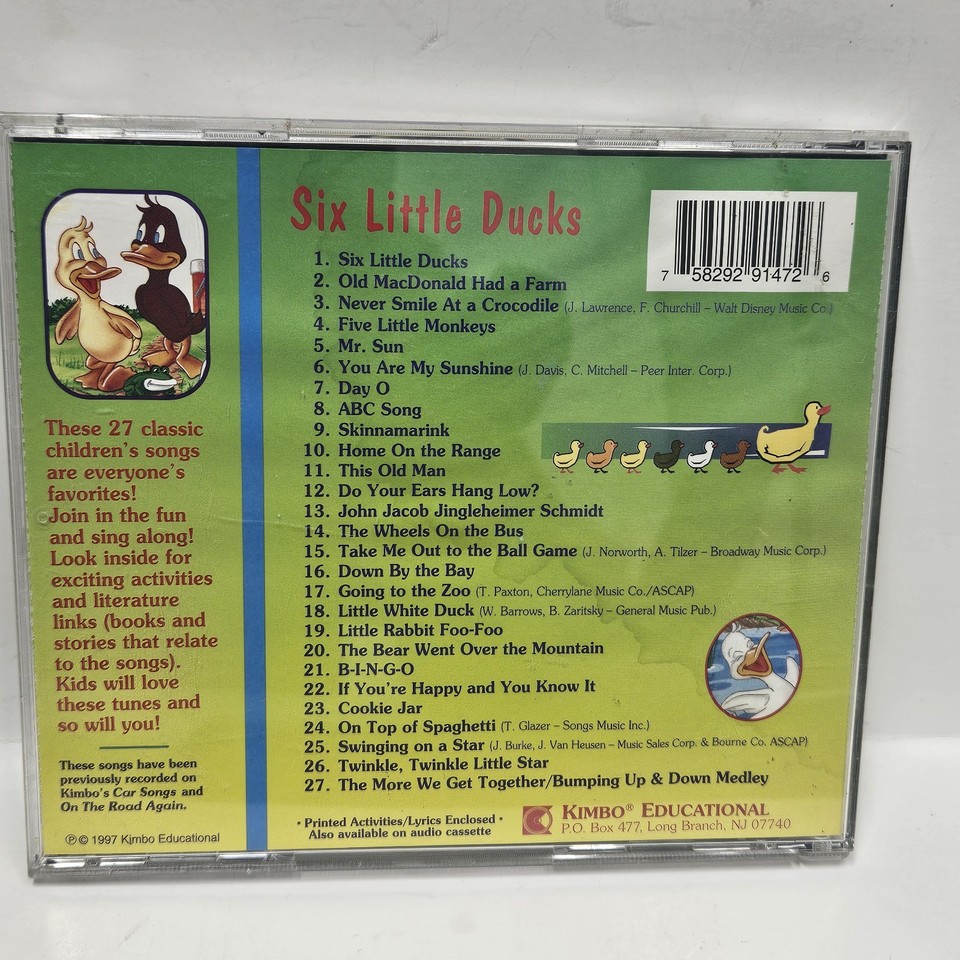 Six Little Ducks: Classic Children's Songs - Kimbo 1997 - used | eBay
