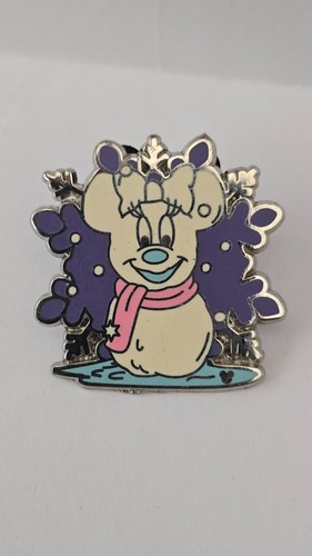 Disney Pin MINNIE SNOWMAN SNOWFLAKE Hidden Mickey 2007 DLR #51788 ...