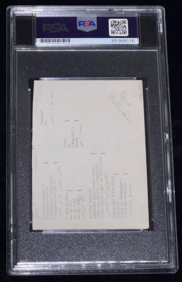 Seve Ballesteros "2x Masters Champion Golf HOF" Signed Autographed Cut ...