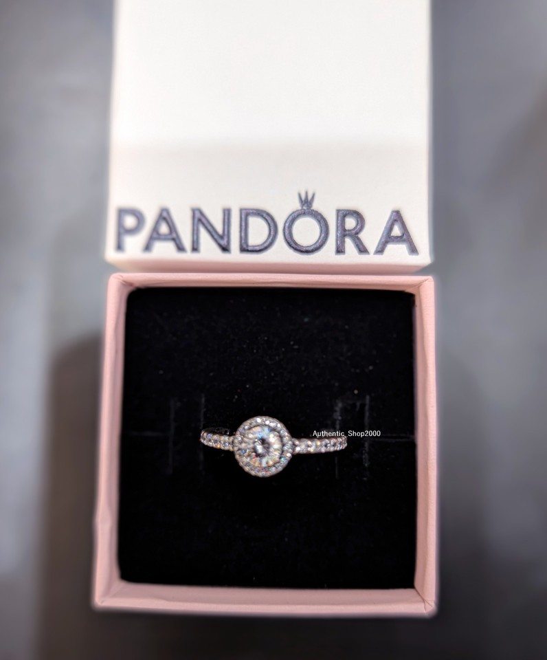 NEW 100% Authentic PANDORA 925 Ale Pave Sparkle Round Promise Eng Ring ...