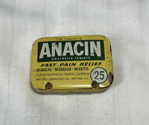 Vintage Anacin Fast Pain Relief Tin Box | eBay