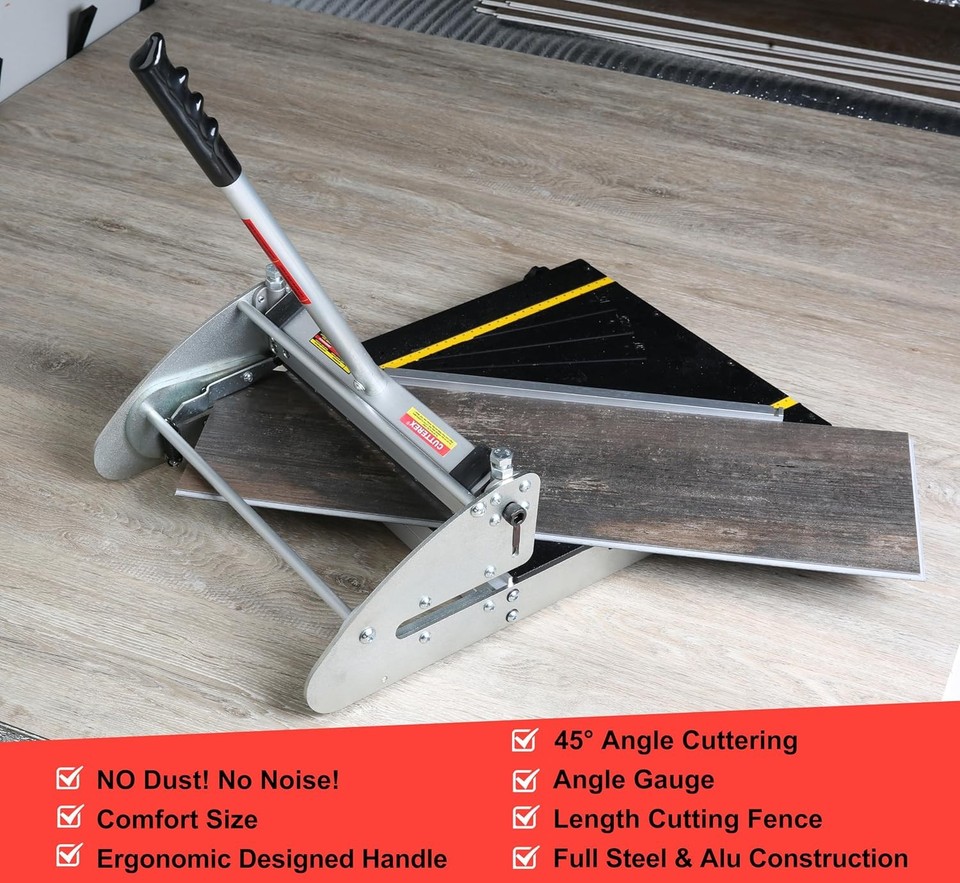 Floor Cutter for VCT. LVT. PVC. Rubber Floor and Rigid Core VINYL Plank ...