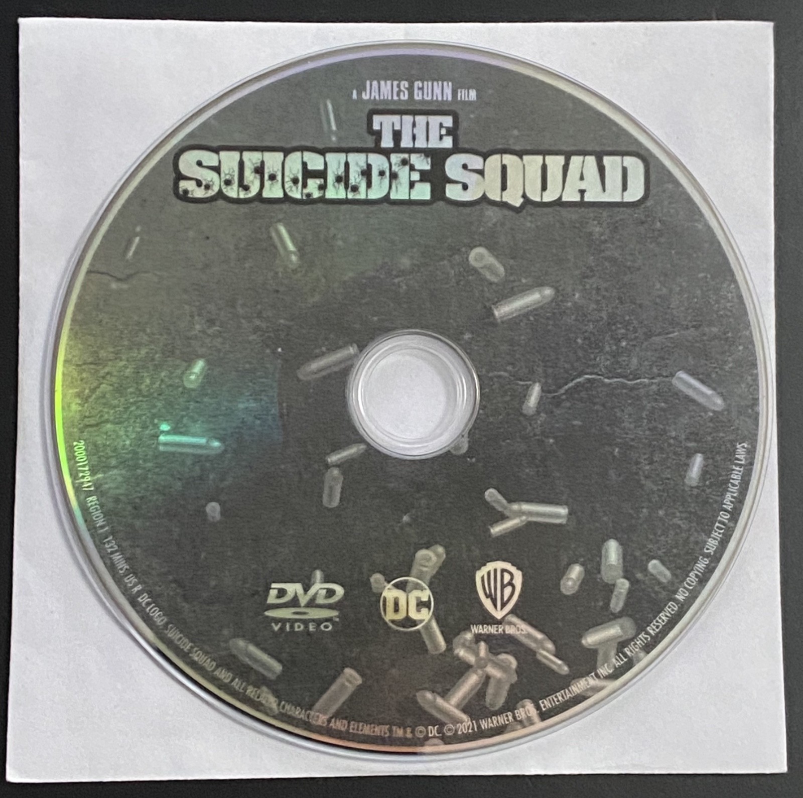 📀NEW THE suicide squad (2021) - DVD disc only in white paper sleeve ...