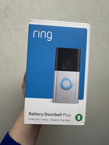BRAND NEW RING Battery Doorbell Plus Satin Nickel 5F77E9 | eBay