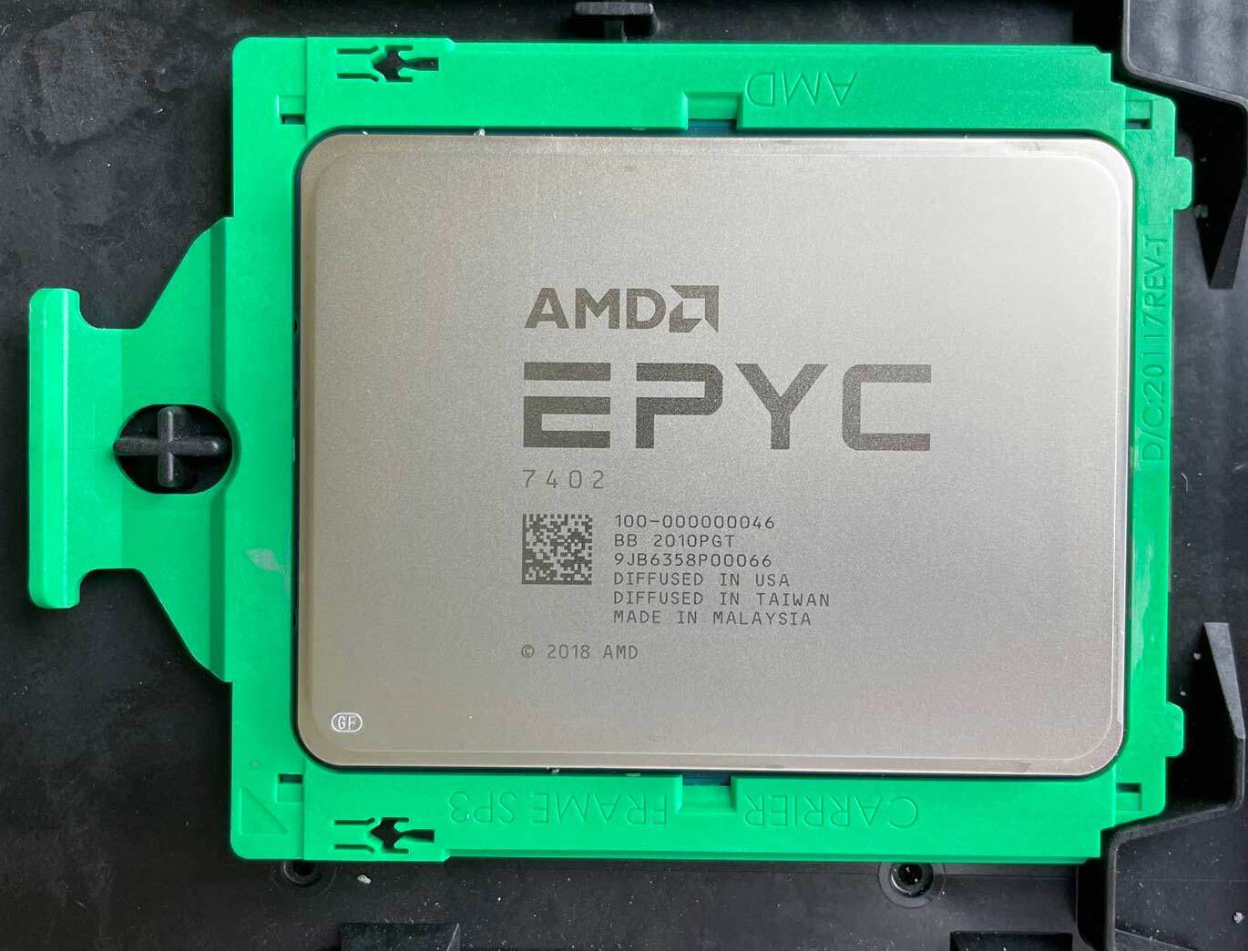 AMD epyc 7402 24 core 48 threads 2.8ghz -3.35ghz 180w CPU processor ...