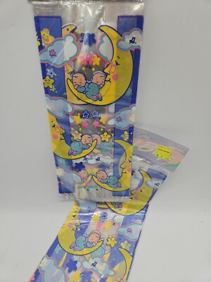 2 20pk Paper Art Nostalgic Baby Shower Celepohan Plastic Goody Bags ...