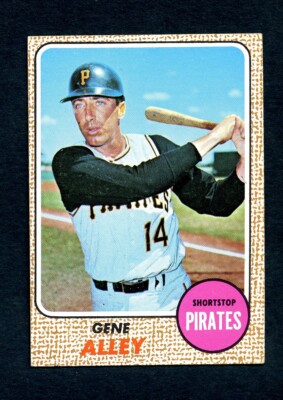 1968 Topps Baseball Card #53 Gene Alley Pirates EX | eBay