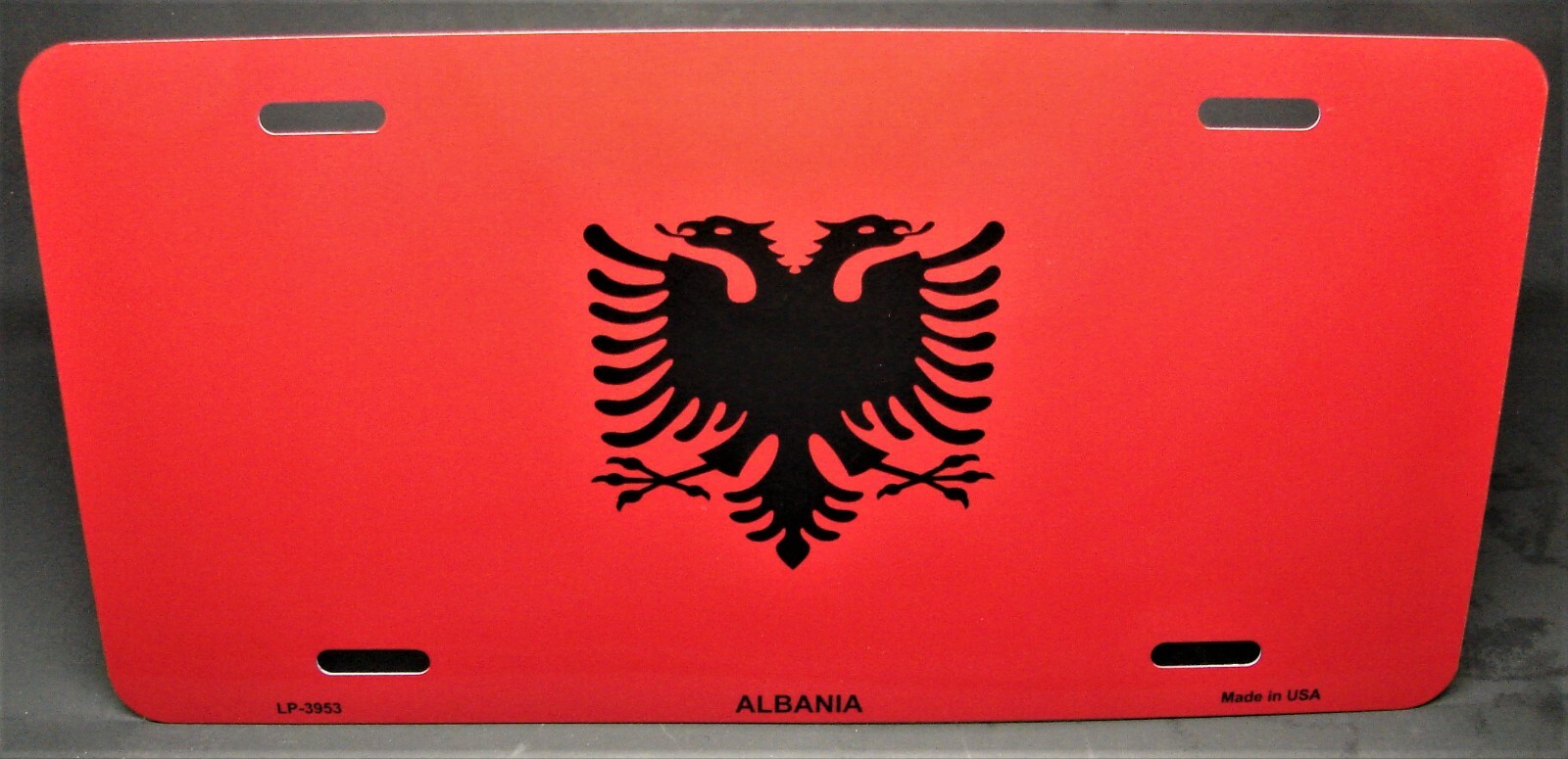 ALBANIAN ALBANIA FLAG METAL CAR NOVELTY LICENSE PLATE AUTO TAG | eBay