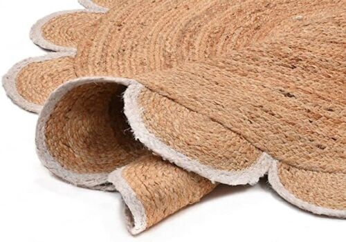 Rug Jute Round New Design 100% Natural Handmade Rug Braided Rustic Look ...