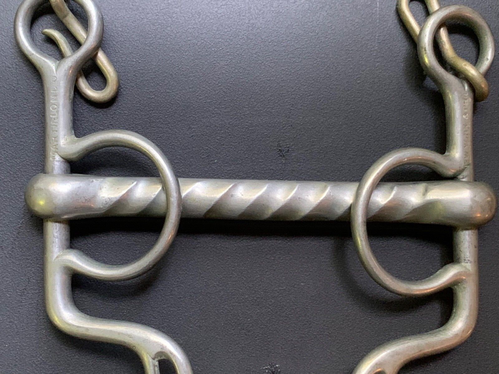 Buxton Driving Horse Straight Mouth Bit 4 3/4" Never Rust England Coach ...