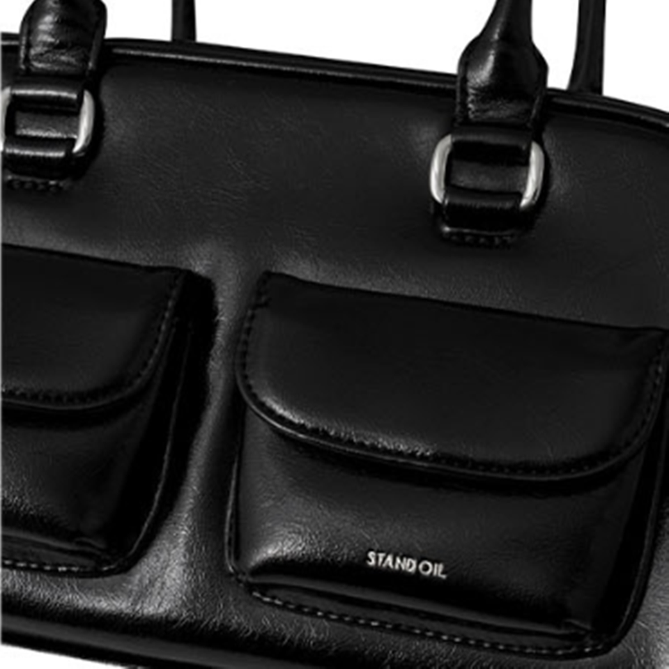 STAND OIL Chubby bag Black Women's Shoulder Bag Gift Korea 100% Genuine ...