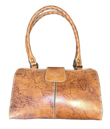 PATRICIA NASH Top Grain Leather Bohemian Map Print HANDBAG Italy | eBay