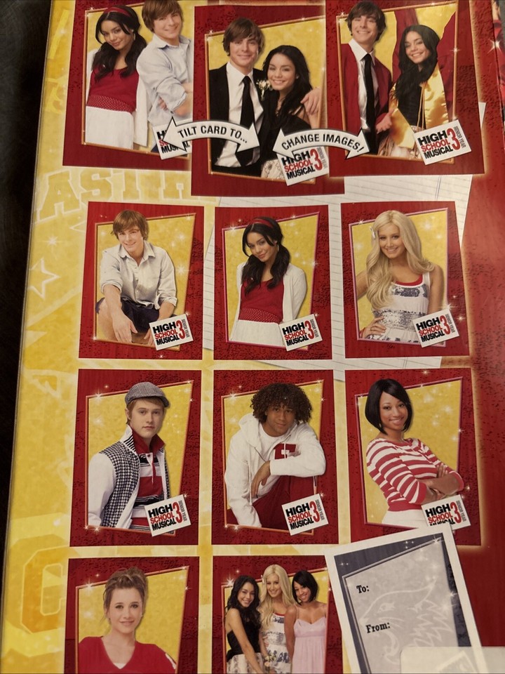 Disney High school Musical HSM Valentine's Day 27 Lenticular Cards ...