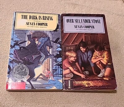 2 Susan Cooper Books The Dark Is Rising & Over Sea, Under Stone PB 1980 ...