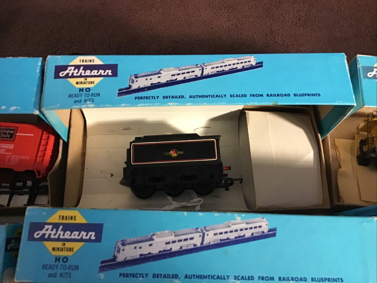 Lot of 11 Athearn HO Train Kits Blue Boxes Unassembled Assorted Vintage ...