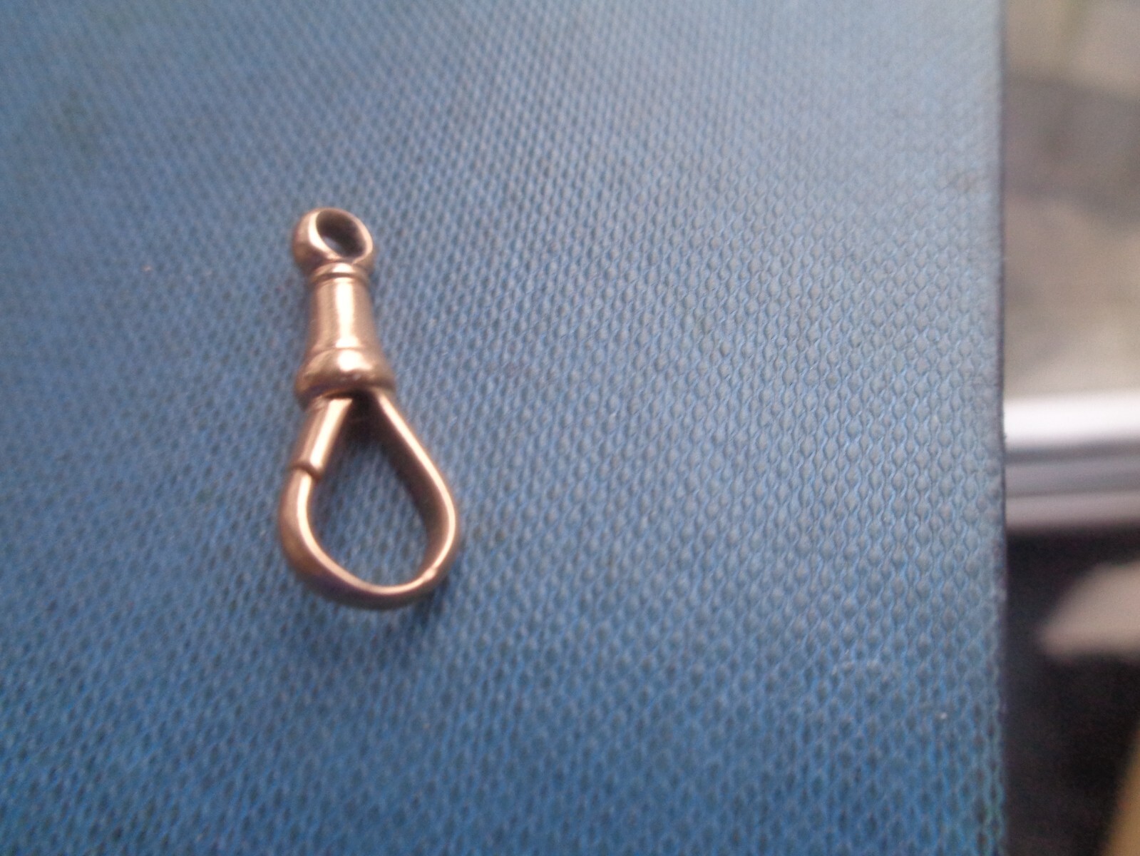 Vintage 9ct Rose Gold DOG CLIP Fastener for Watch Chain c.1910s Albion ...