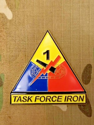 1ST ARMOR DIVISION, TASK FORCE IRON , SGT MAJOR ,CHALLENGE COIN | eBay