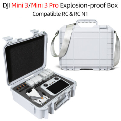 For DJI Mini 3/Mini 3 Pro Hard Shell Case Carrying Box With Shoulder ...