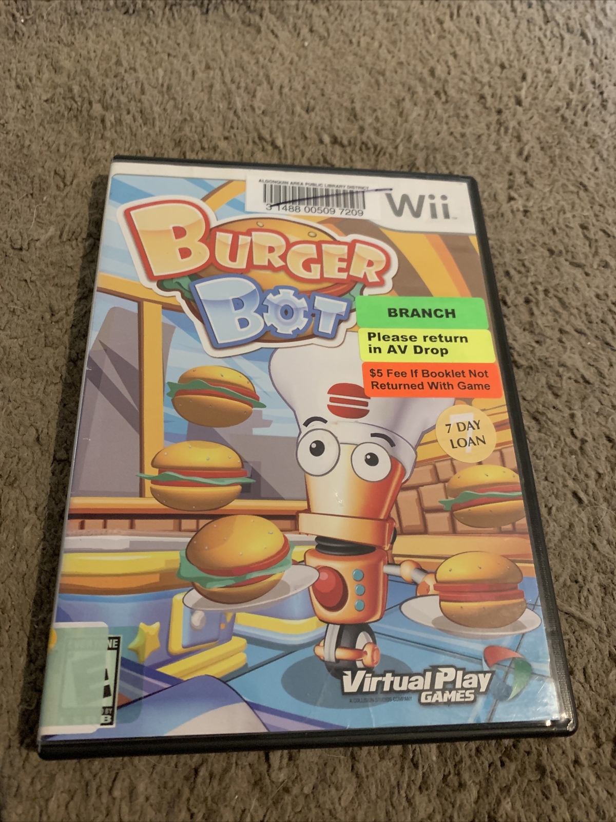 Burger Bot (Nintendo Wii) With Manual 814290010317 | eBay