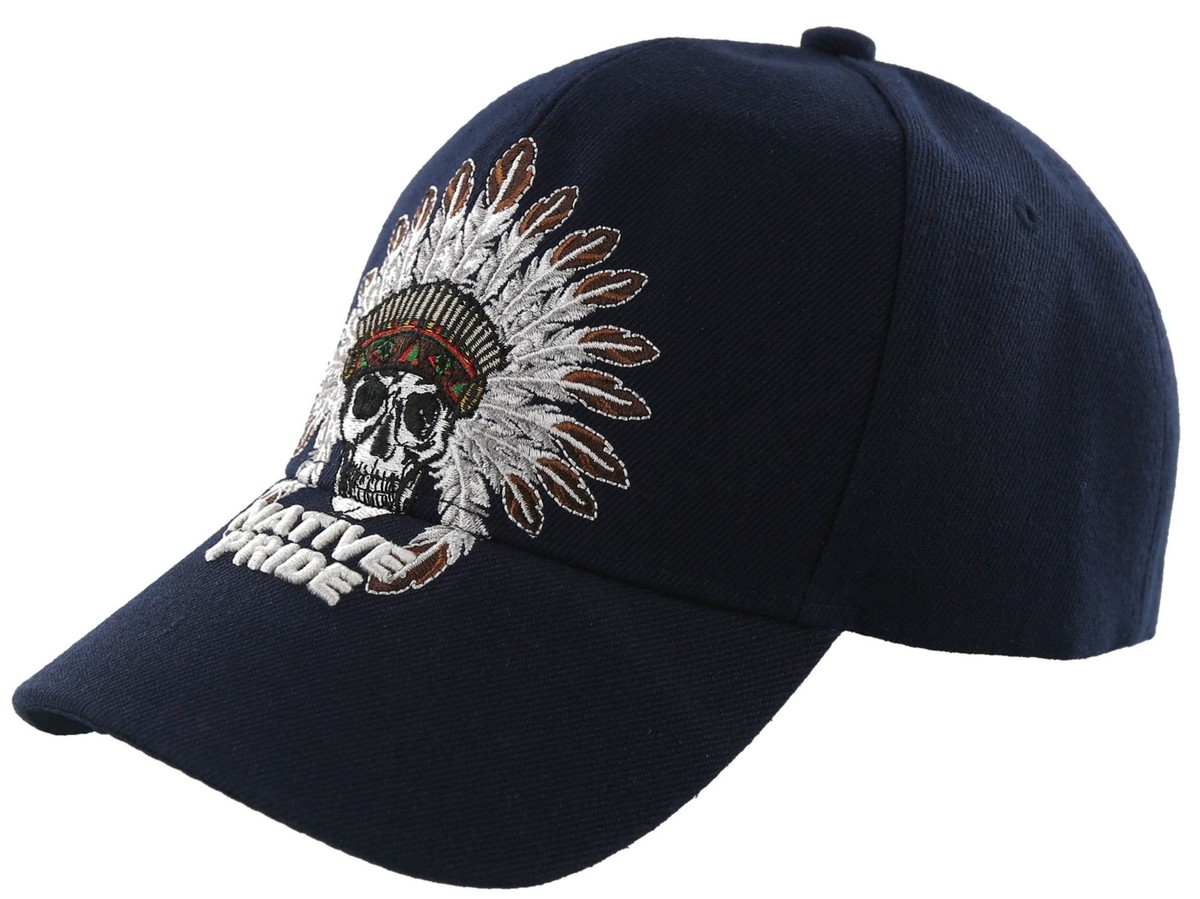 Navy Chief Skull Vector Human Skull With Sea Captain Cap On Head Stock