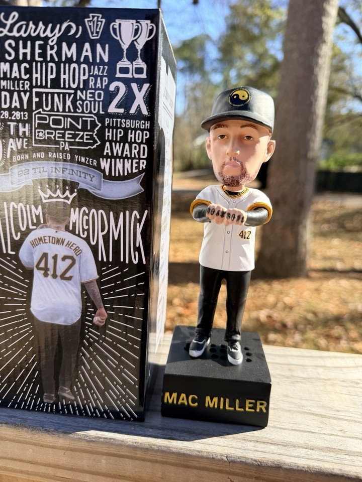 Mac Miller Pittsburgh Pirates Singing Bobblehead SGA 7/19/25 🚨“See ...
