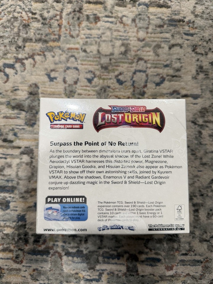 Pokémon TCG Lost Origin Booster Box - 36 Packs - Factory Sealed | eBay