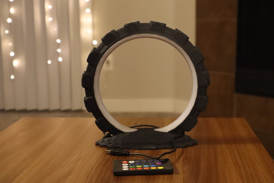 Enchanting Stargate Nightlight adorned with zodiac signs and equipped ...