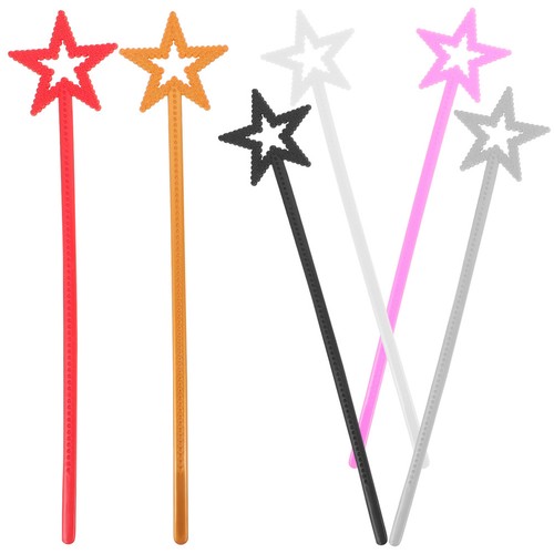 6 Pcs Sparkly Wand Glitter Princess Pack Girls Fairy Sticks Children's ...