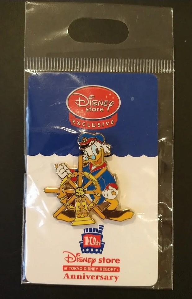 Rare Tokyo Disney Store Captain Uncle Scrooge McDuck Pin Ducktales New ...