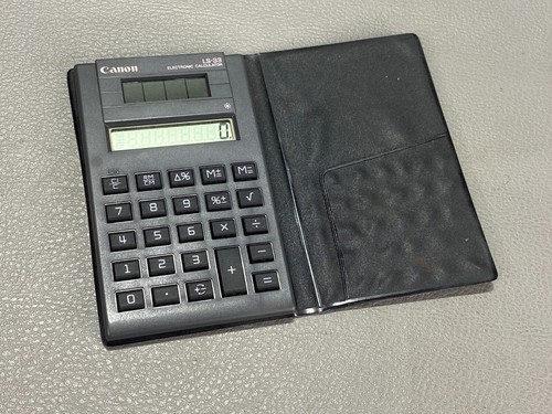VINTAGE 1980s - CANON LS-33 Calculator - 80s RETRO - Working!! - SOLAR ...