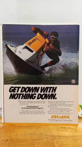 SEA DOO WATERCRAFT 1989 PRINT AD 11 X 8.5. s4 | eBay
