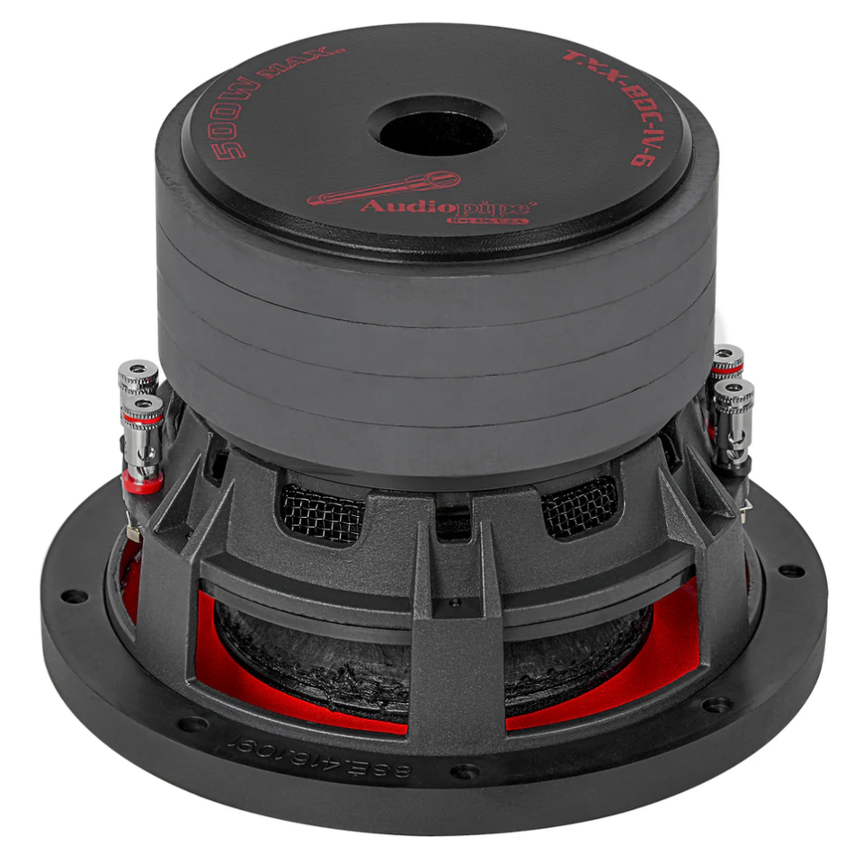 Audiopipe 6.5" Quad Stacked Magnet 250W RMS Dual 4 Ohm Voice Coils Car ...