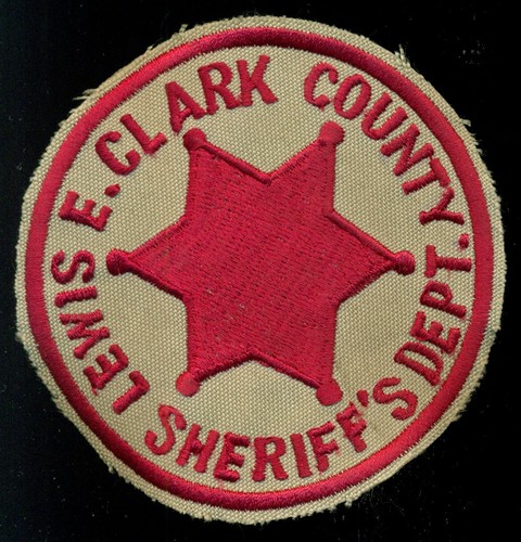 Lewis E. Clark County Montana Sheriff Police Patch S-21 | eBay