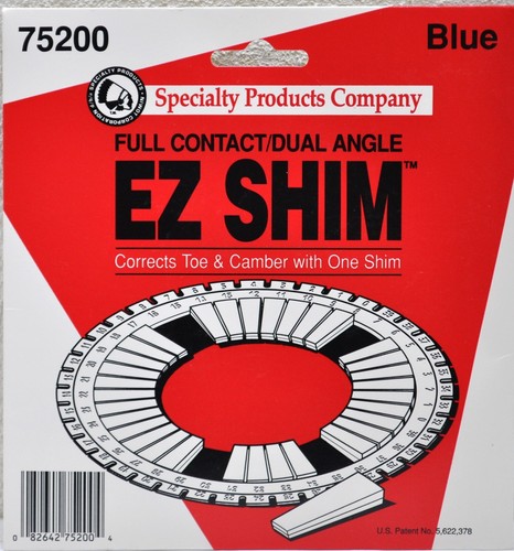 SPECIALTY PRODUCTS COMPANY 75200 Blue EZ Shim Dual Angle Camber / Toe ...