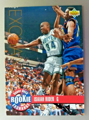 1993-94 UPPER DECK ISAIAH RIDER GOLD ROOKIE EXCHANGE CARD#RE5 NR-MINT ...