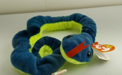 Ty Beanie Baby Hissy Snake Original Tag April 4, 1997 P.E. Pellets ...