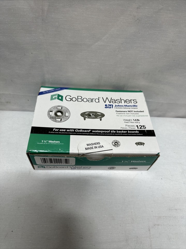 GoBoard Washers 1 1/4" John Manville 125pcs For Waterproof Backer ...