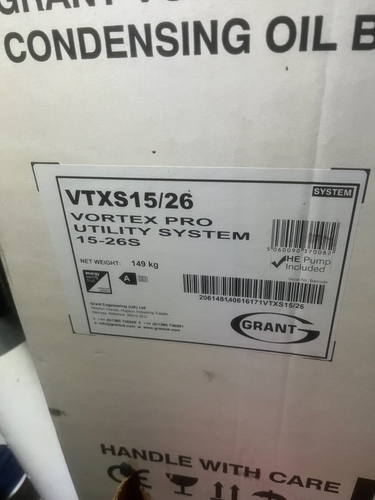 Grant Vortex Pro Utility Internal 15-26 26kW Oil System Boiler VTXS15 ...