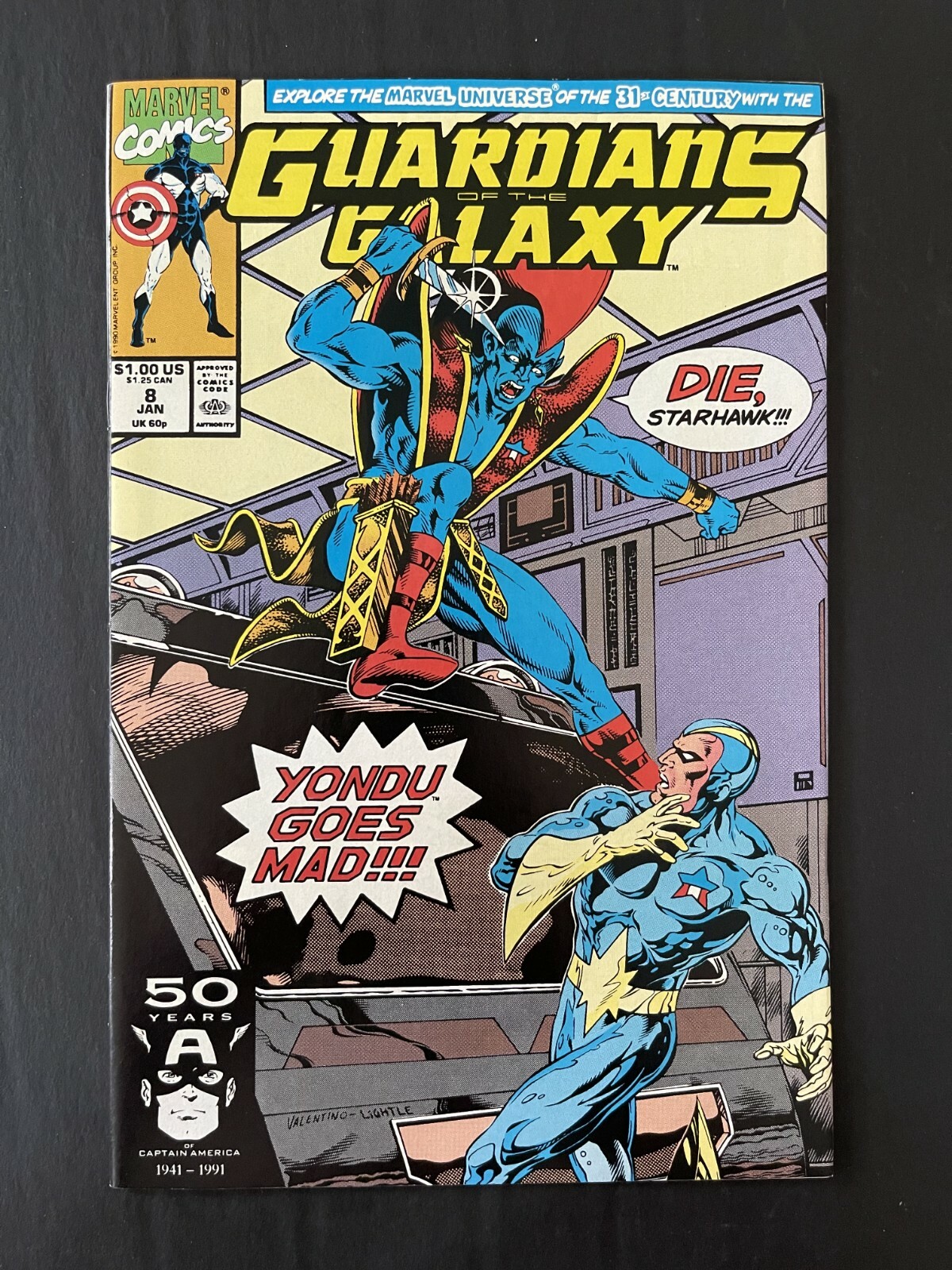 Guardians of the Galaxy #8 - 1st appearance of Rancor (Marvel, 1990) NM ...