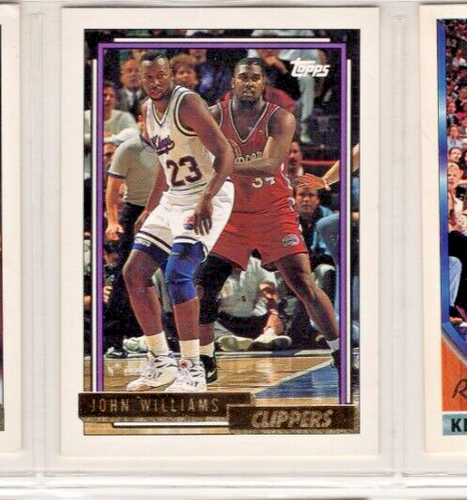 1992-93 Topps Basketball NBA GOLD #228 - John Williams - Los Angeles ...